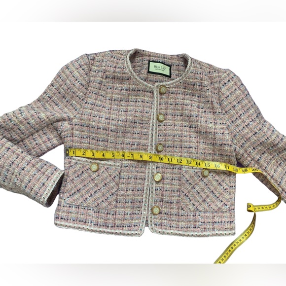 MISS D.G | Jackets & Coats | Miss Dg Fraser Tweed Jacket Rhinestone ...